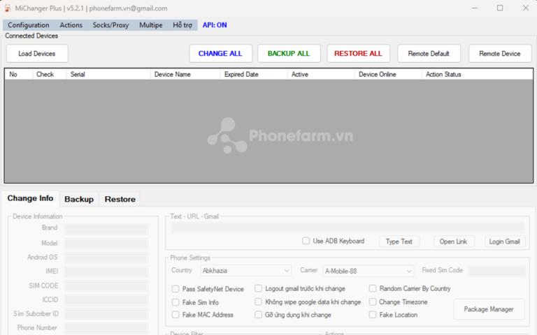 Cung cấp các phần mềm chạy Phone Farm, đủ các loại